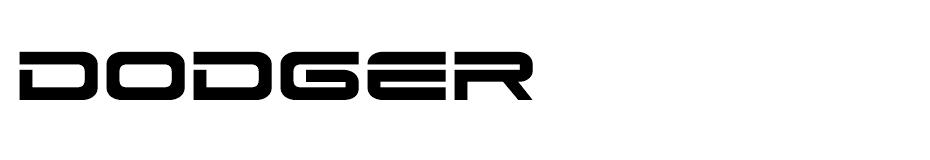 Dodger free font