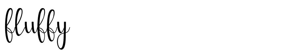 fluffy free font