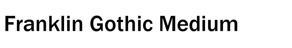 Franklin Gothic Medium free font