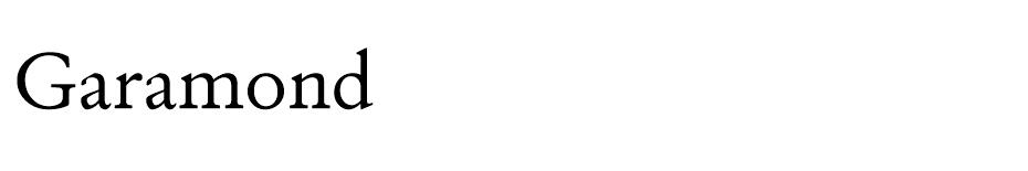 Garamond free font