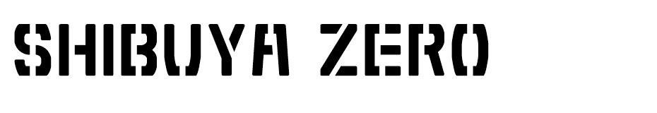 Shibuya Zero free font