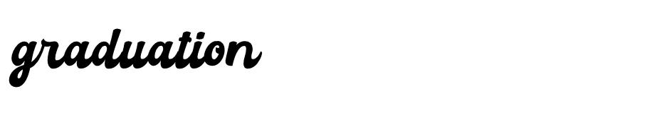 Graduation free font