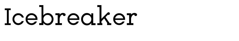 Icebreaker free font