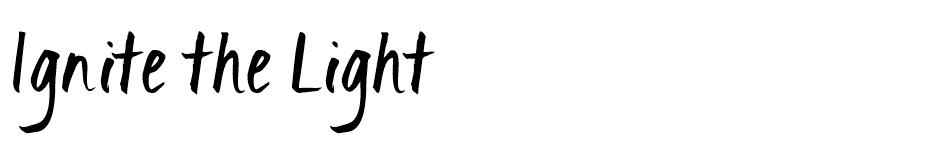 Ignite the Light free font