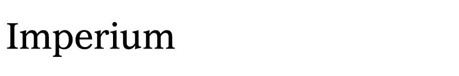Imperium free font
