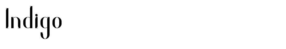 Indigo Font free font