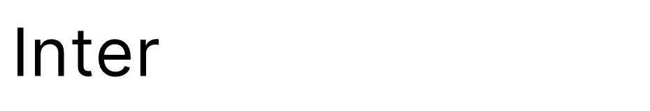Inter free font