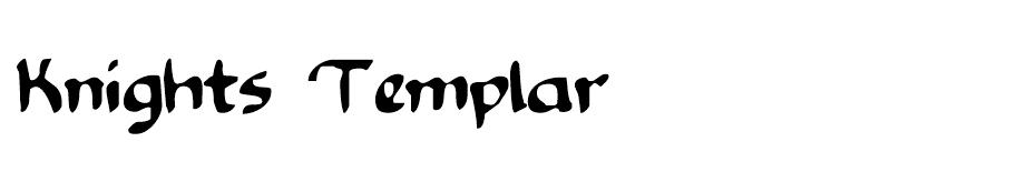 Knights Templar free font