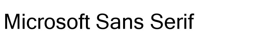 Microsoft Sans Serif free font