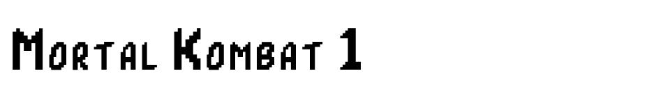 Mortal Kombat free font