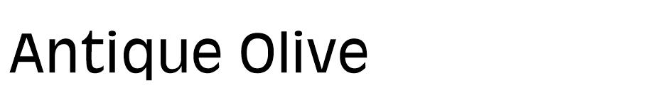 Antique Olive free font
