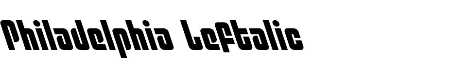 Philadelphia free font
