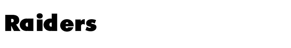 Raiders free font