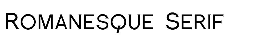 Romanesque Serif free font