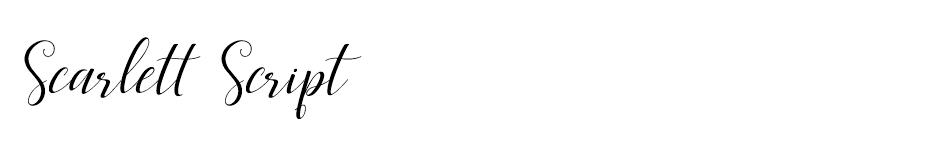 Scarlett Script free font