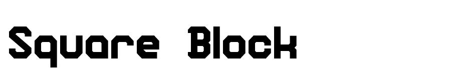 Square Block free font