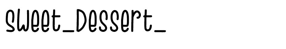 Sweet Dessert free font
