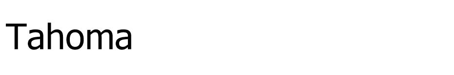Tahoma free font