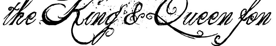 The King And Queen Font free font