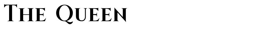 The Queen free font