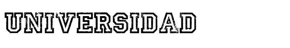 Universidad free font
