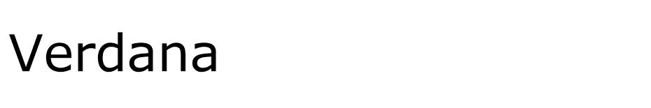 Verdana free font