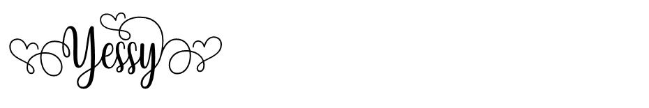 Yessy free font