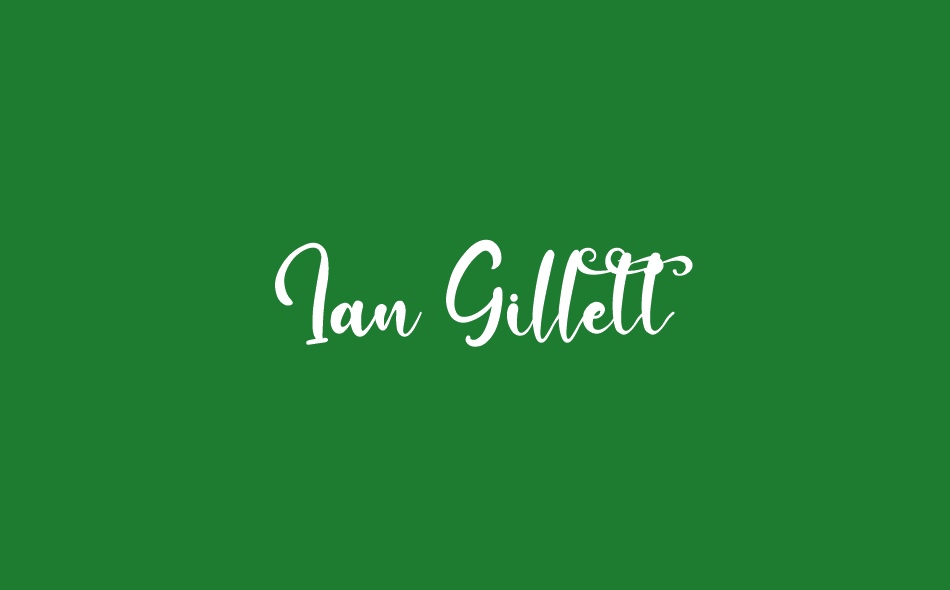 Ian Gillett free font