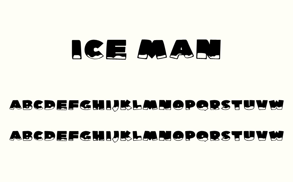 Ice Man free font