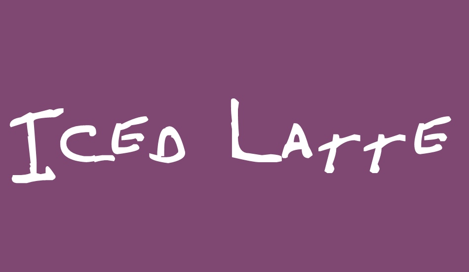 Iced Latte free font