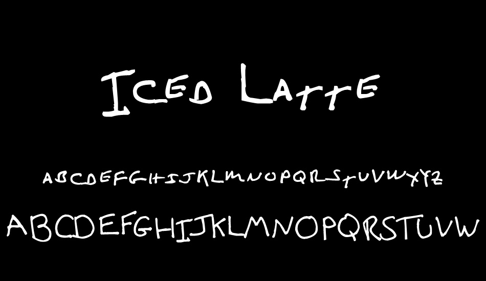 Iced Latte free font
