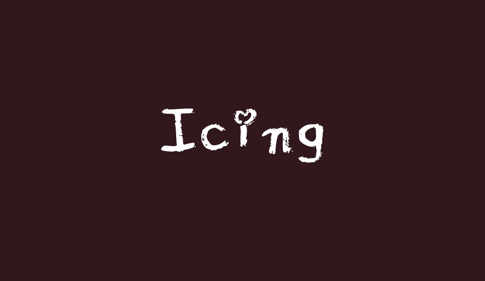 Icing free font