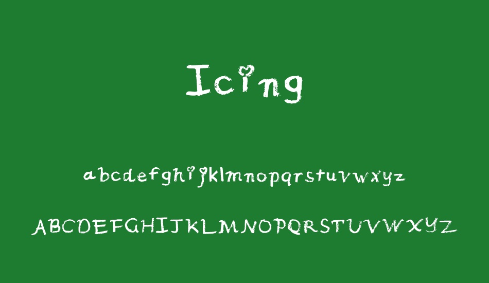 Icing free font