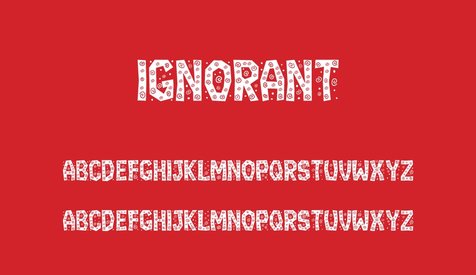 Ignorant free font