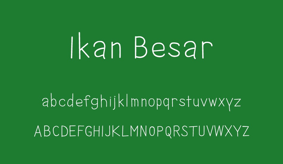 Ikan Besar free font