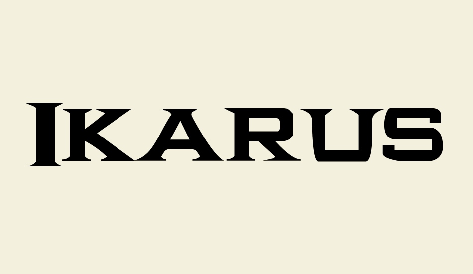 Ikarus free font