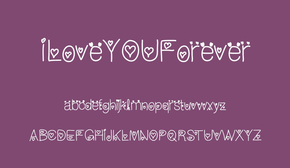 I Love You Forever free font