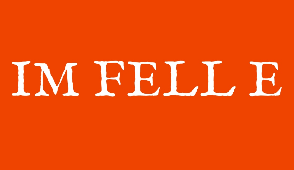 IM Fell English SC free font