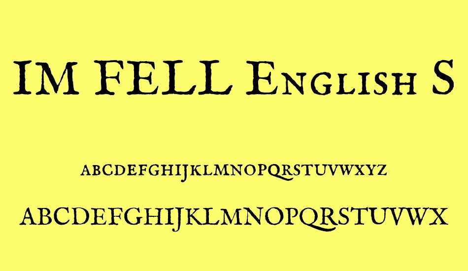 IM Fell English SC free font