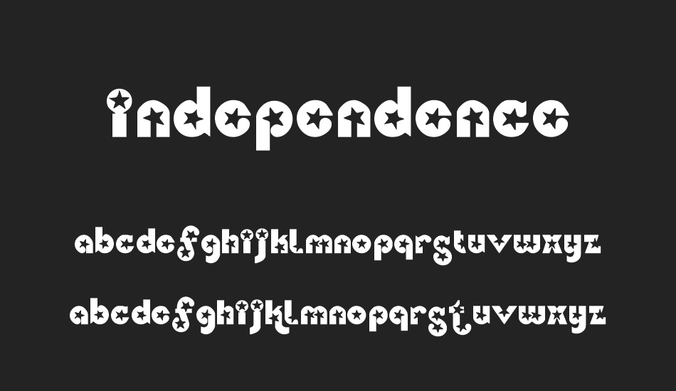 Independence free font