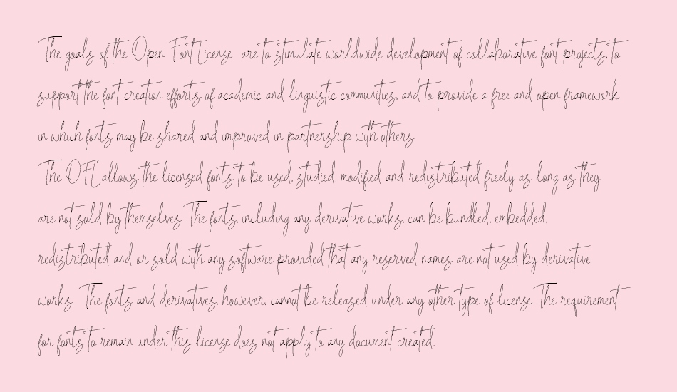 Indesign Signature free font