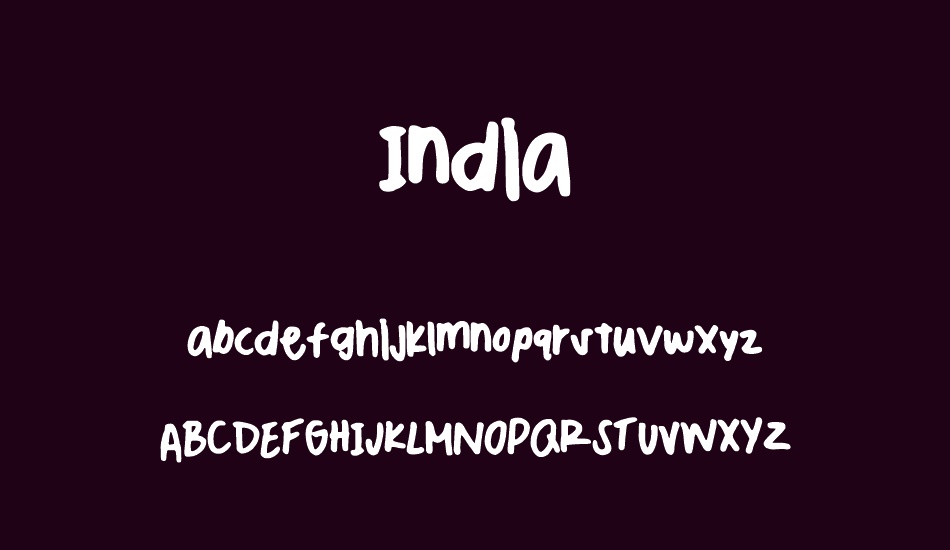 India free font