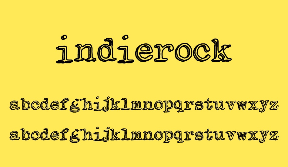 Indie Rock free font
