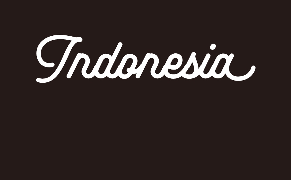 Indonesia Script free font