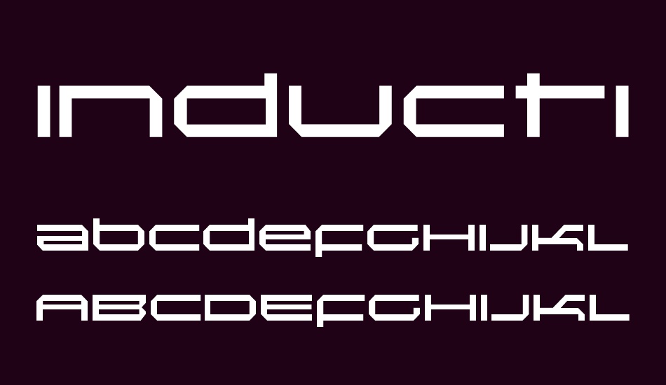 Induction free font