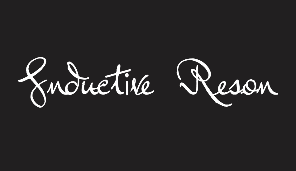 Inductive Resonance free font