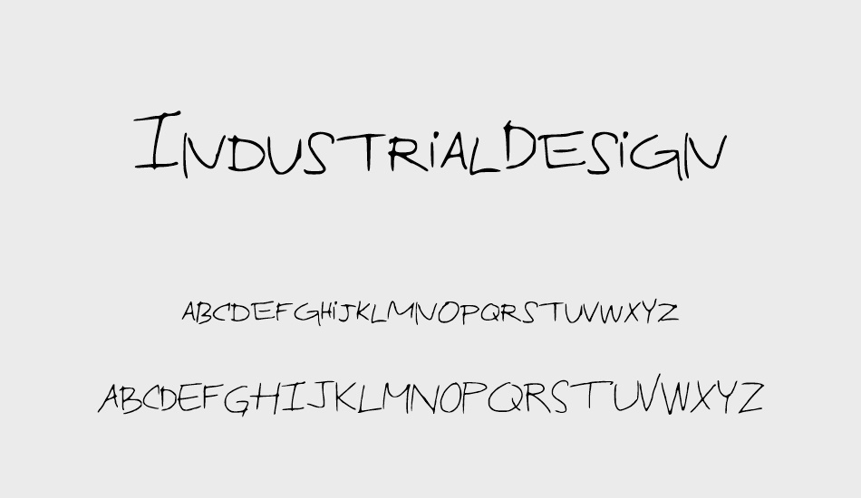 Industrial Design free font