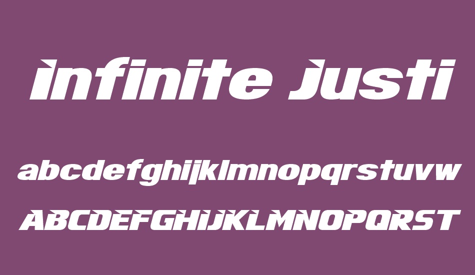 Infinite free font