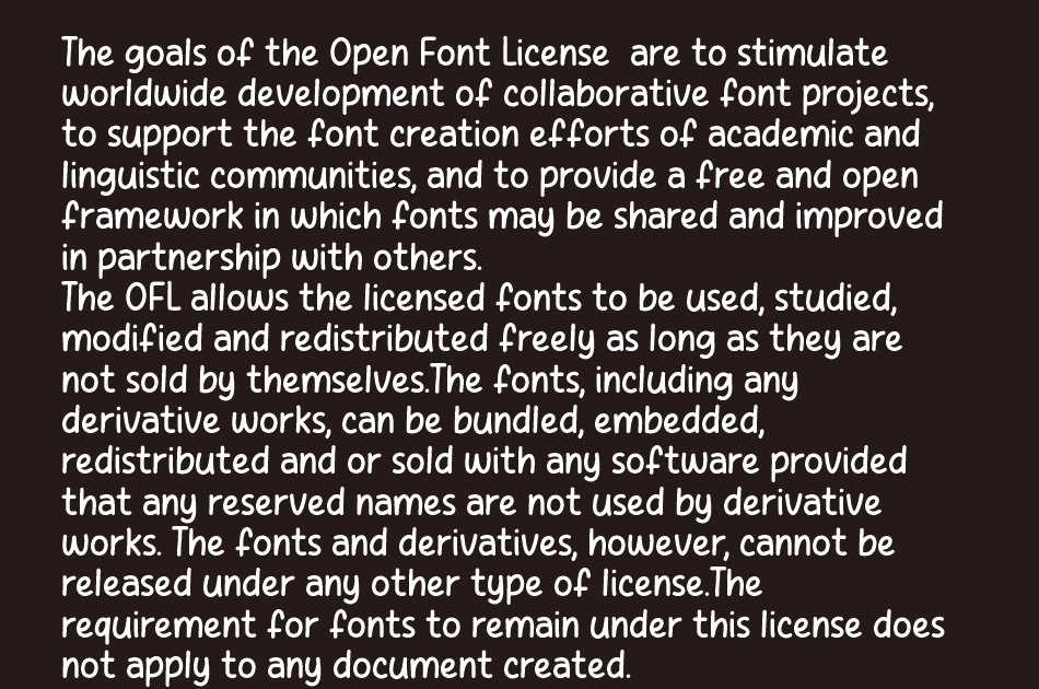 Info Story free font