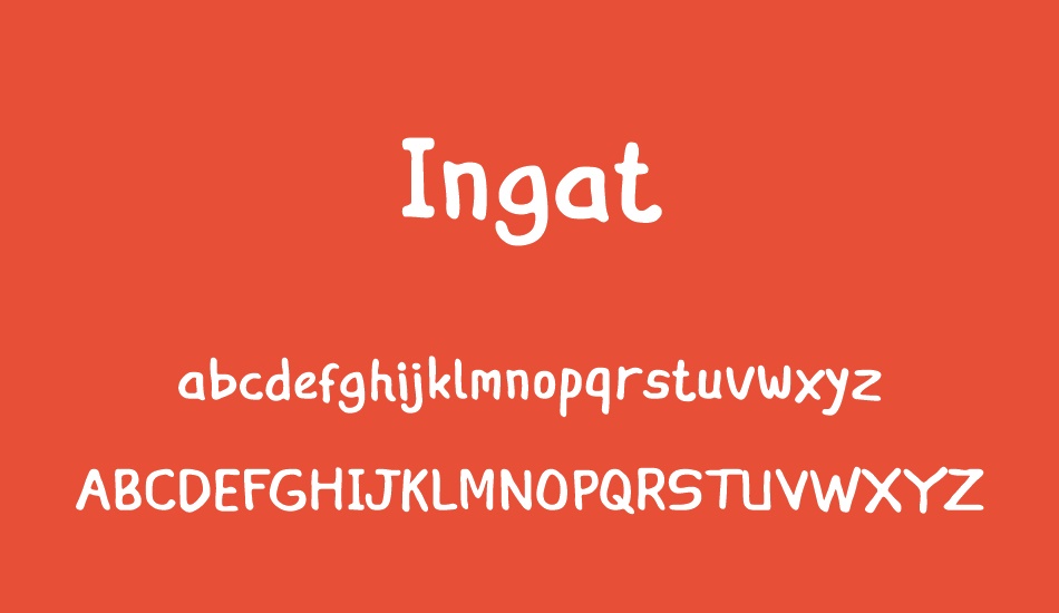 Ingat free font